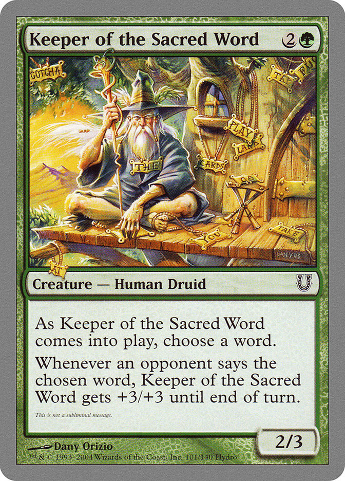 Keeper of the Sacred Word — Boutique Awesome